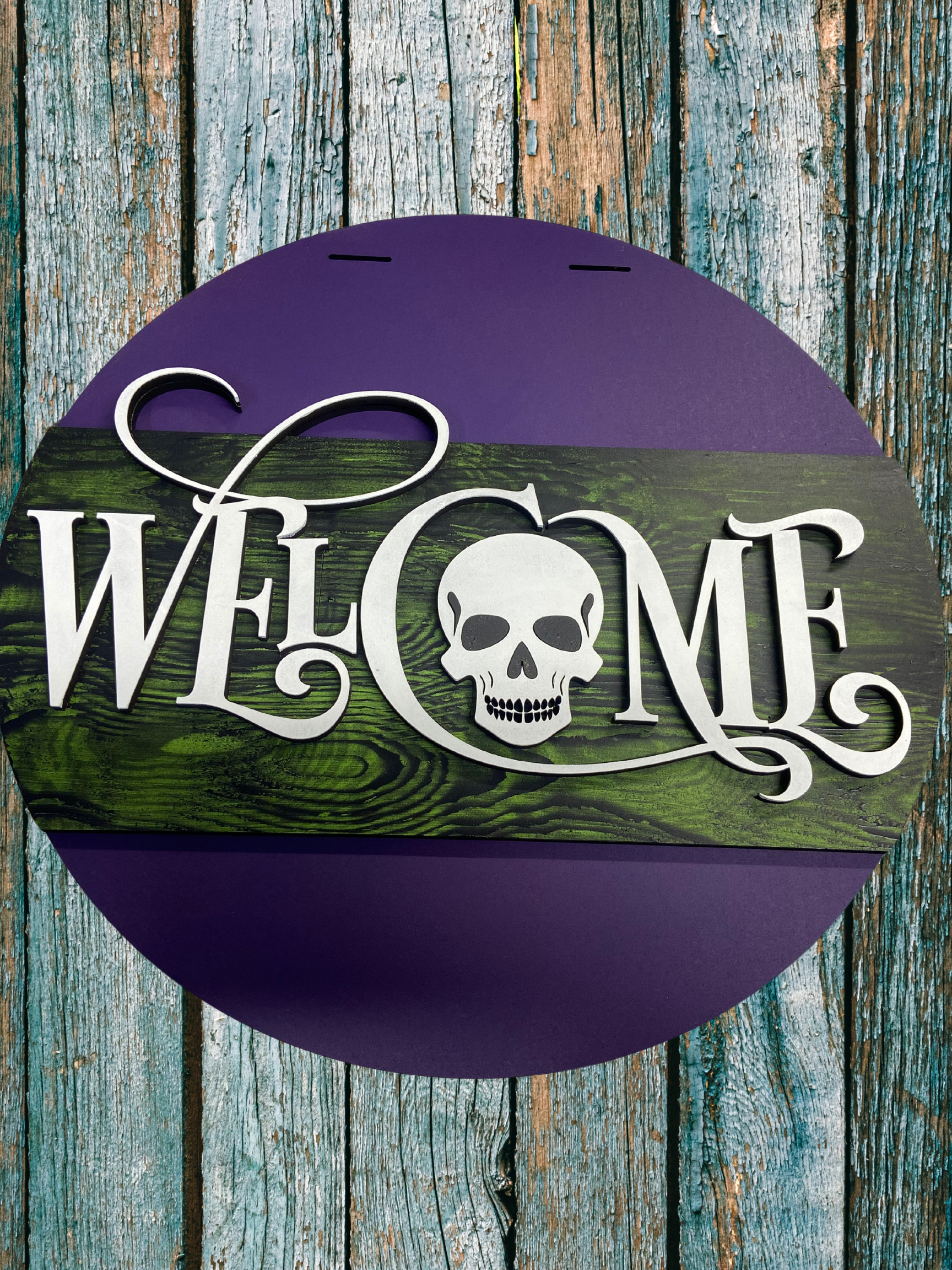 10-Inch Spooky Gothic "Welcome" Door Sign – Handle It Corral LLC